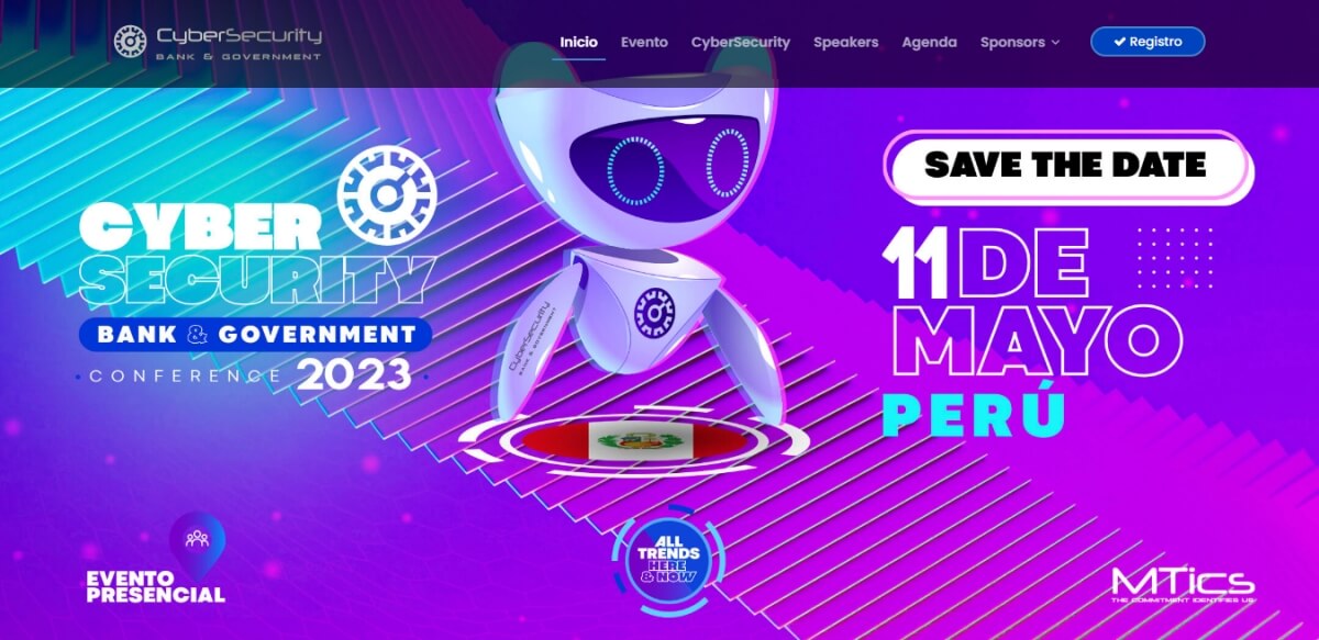 CyberSecurity Bank & Government Perú 2023 - Evento Ciberseguridad | MTICS